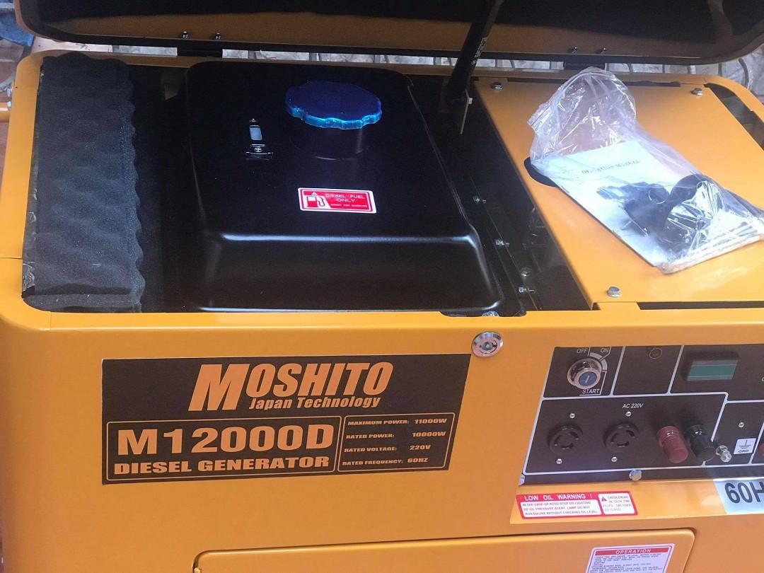 BRAND NEW MOSHITO DIESEL GENERATOR M12000D SILENT TYPE (Old Design ...