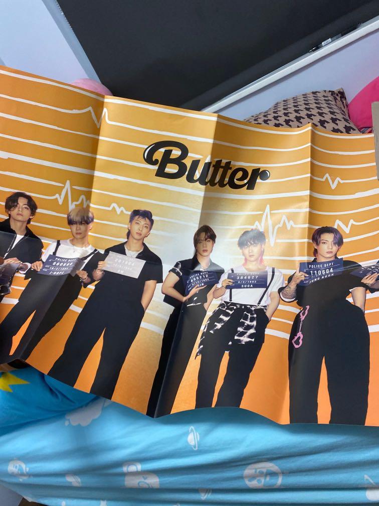 BTS Butter Poster, 興趣及遊戲, 收藏品及紀念品, 韓流 - Carousell