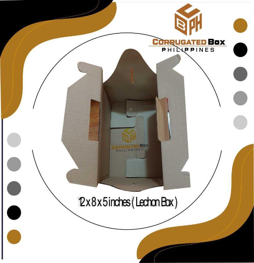 CORRUGATED LECHON BELLY BOX corrugated box, Furniture & Home Living ...