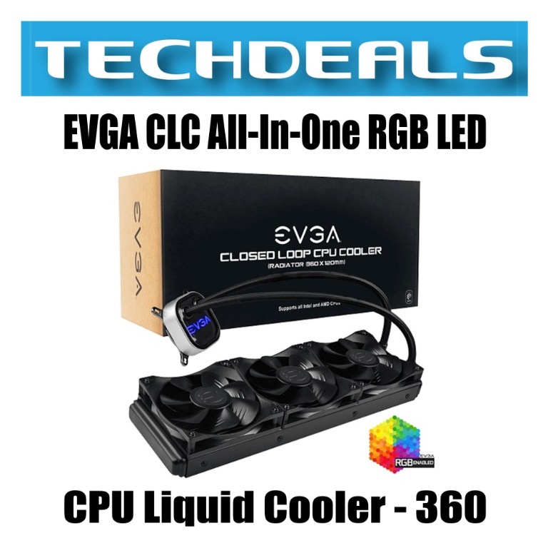 EVGA CLC All-In-One RGB LED CPU Liquid Cooler - 360, Computers & Tech ...