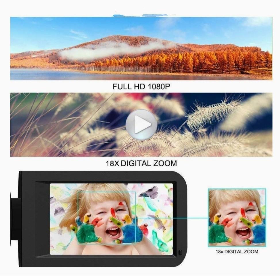 FHD Video Camera Camcorder, 1080P 24.0 Mega Pixels High Definition ...