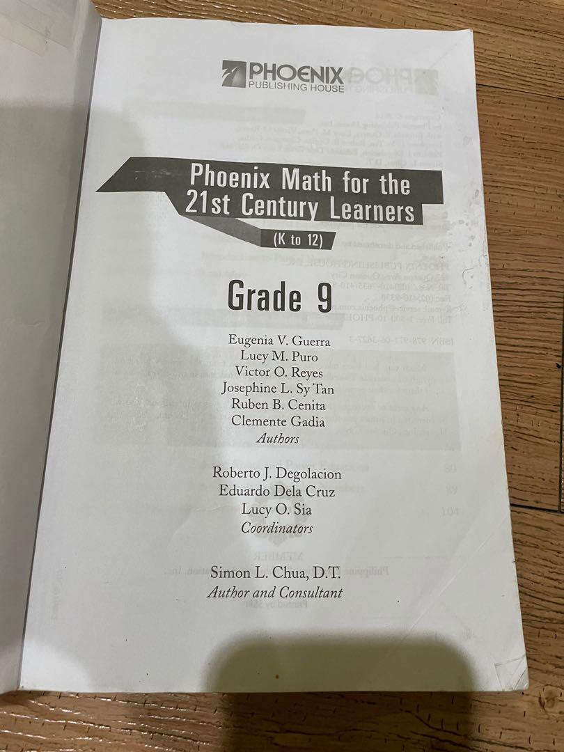 Grade 9 Phoenix Math Book, Hobbies & Toys, Books & Magazines, Textbooks ...