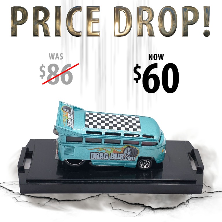 Hot Wheels Diecastspace Dragbus.com T1 VW Drag Bus - Metallic Turqoise ...