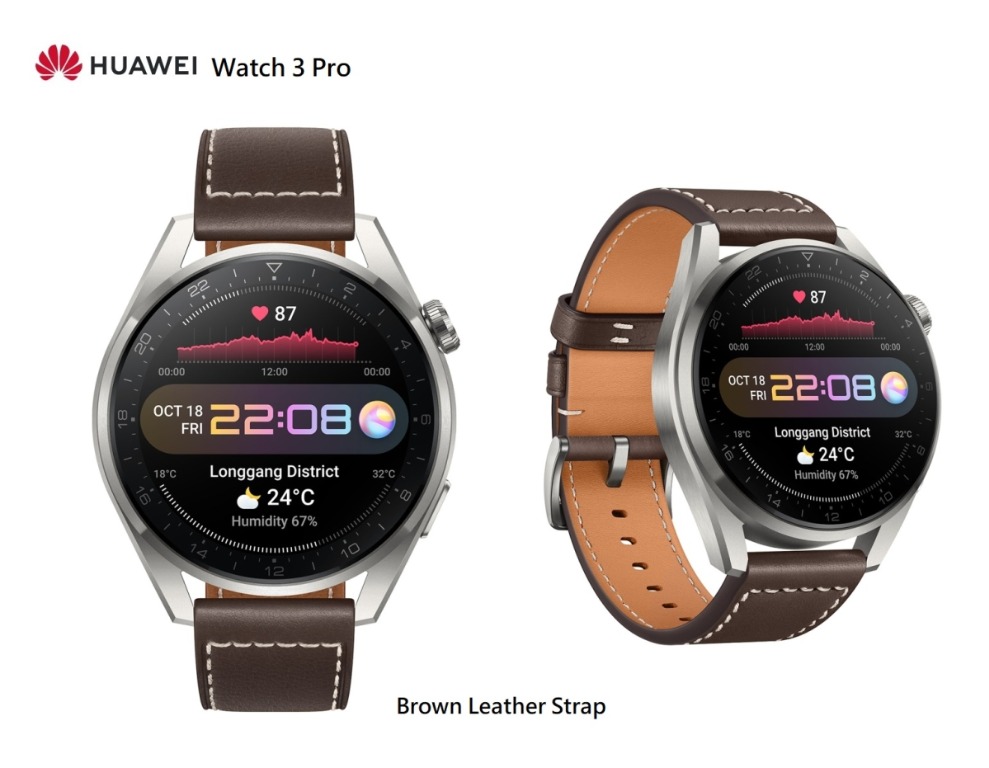 HUAWEI WATCH 3 Pro eSIM Smartwatch, GLL-AL01 華為智能手錶，24/7 SpO2 + Heart Rate Monitoring，Built-in ...