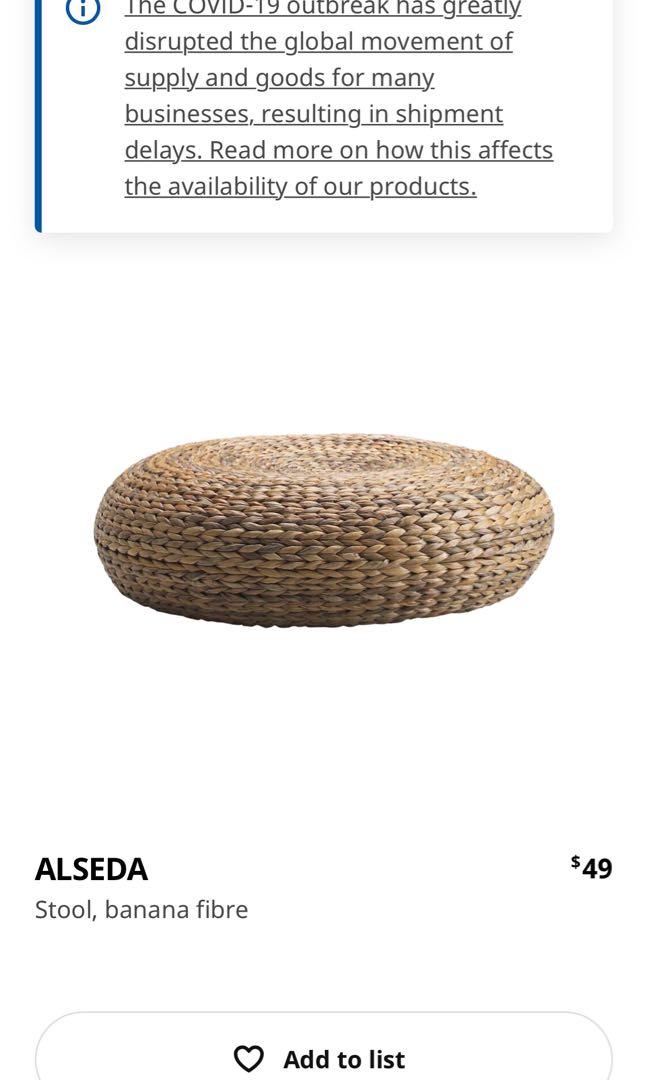 IKEA stool - ALSEDA, Furniture & Home Living, Outdoor Furniture on ...