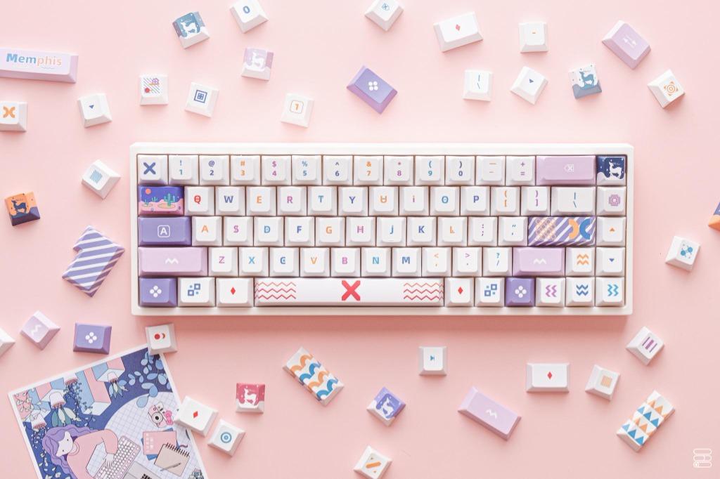 [Keycap] Memphis Themed Pastel Coloured PBT OEM Profile Keycaps for ...