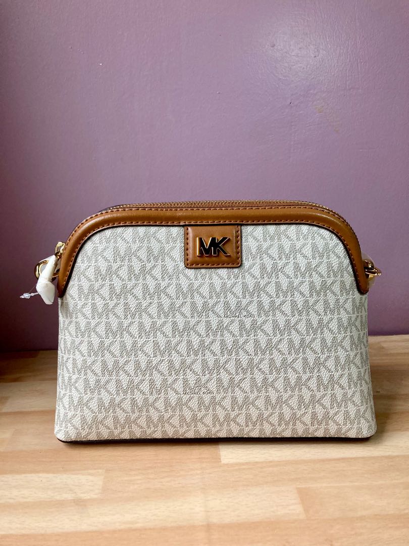 Mickael Kors Large Logo Dome Crossbody, Women's Fashion, Bags & Wallets ...