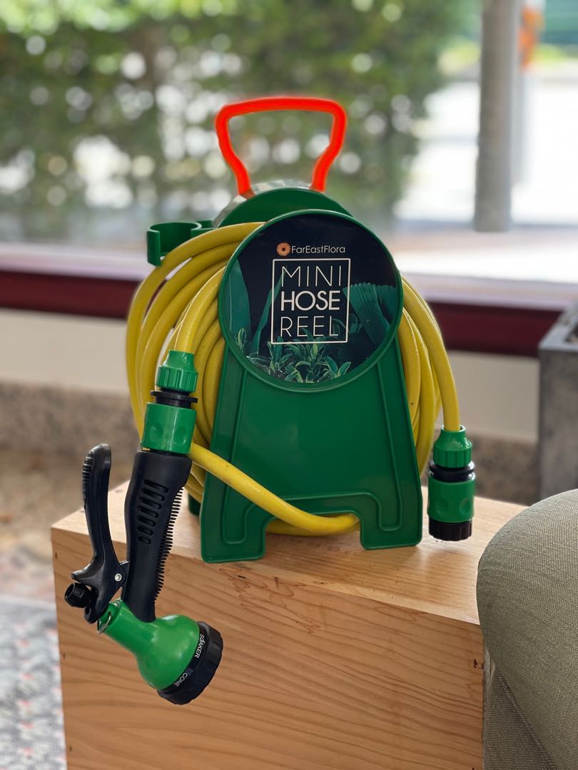 Mini hose reel, Furniture & Home Living, Gardening, Hose and Watering ...