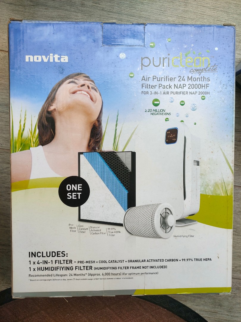 NOVITA Air Purifier Filter Set, TV & Home Appliances, Air Purifiers ...