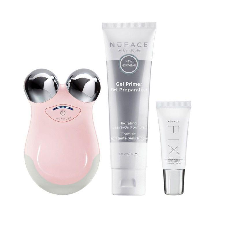 NUFACE Mini Facial Toning Device in classic white or pink, Beauty ...