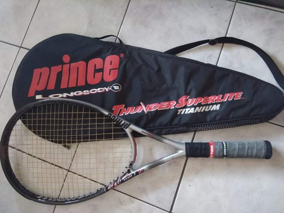 PRINCE LONGBODY THUNDER SUPERLITE TITANIUM TENNIS RACQUET. Php950 ...