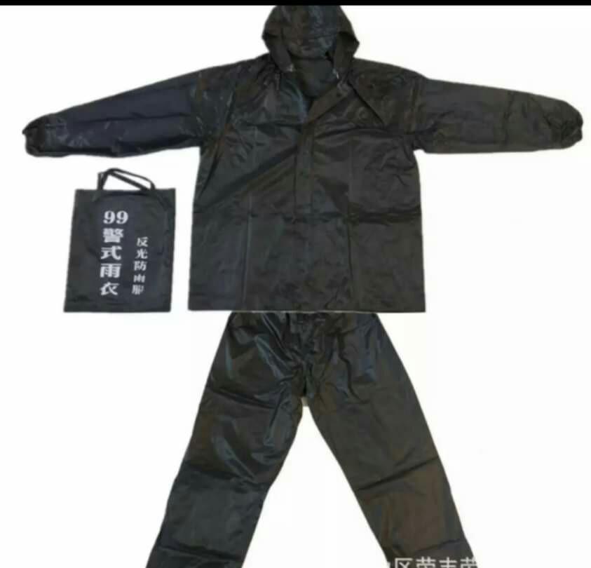 Raincoat (kapote) Set with Gray Strips, Commercial & Industrial ...