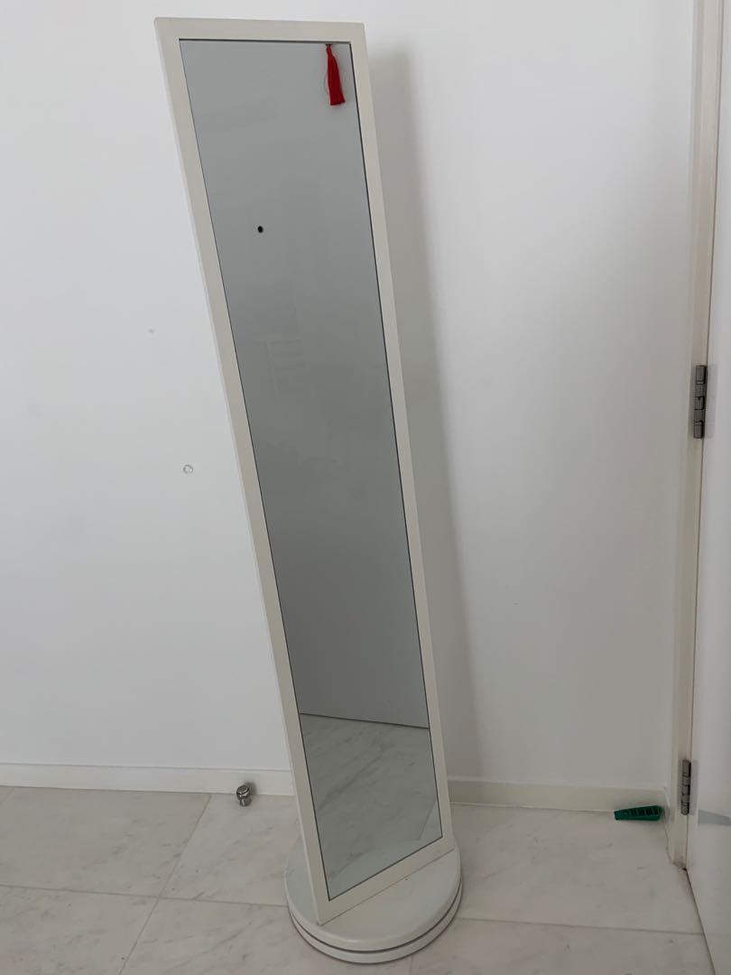 Rotating standing mirror and rack (height 170 cm), Furniture & Home ...