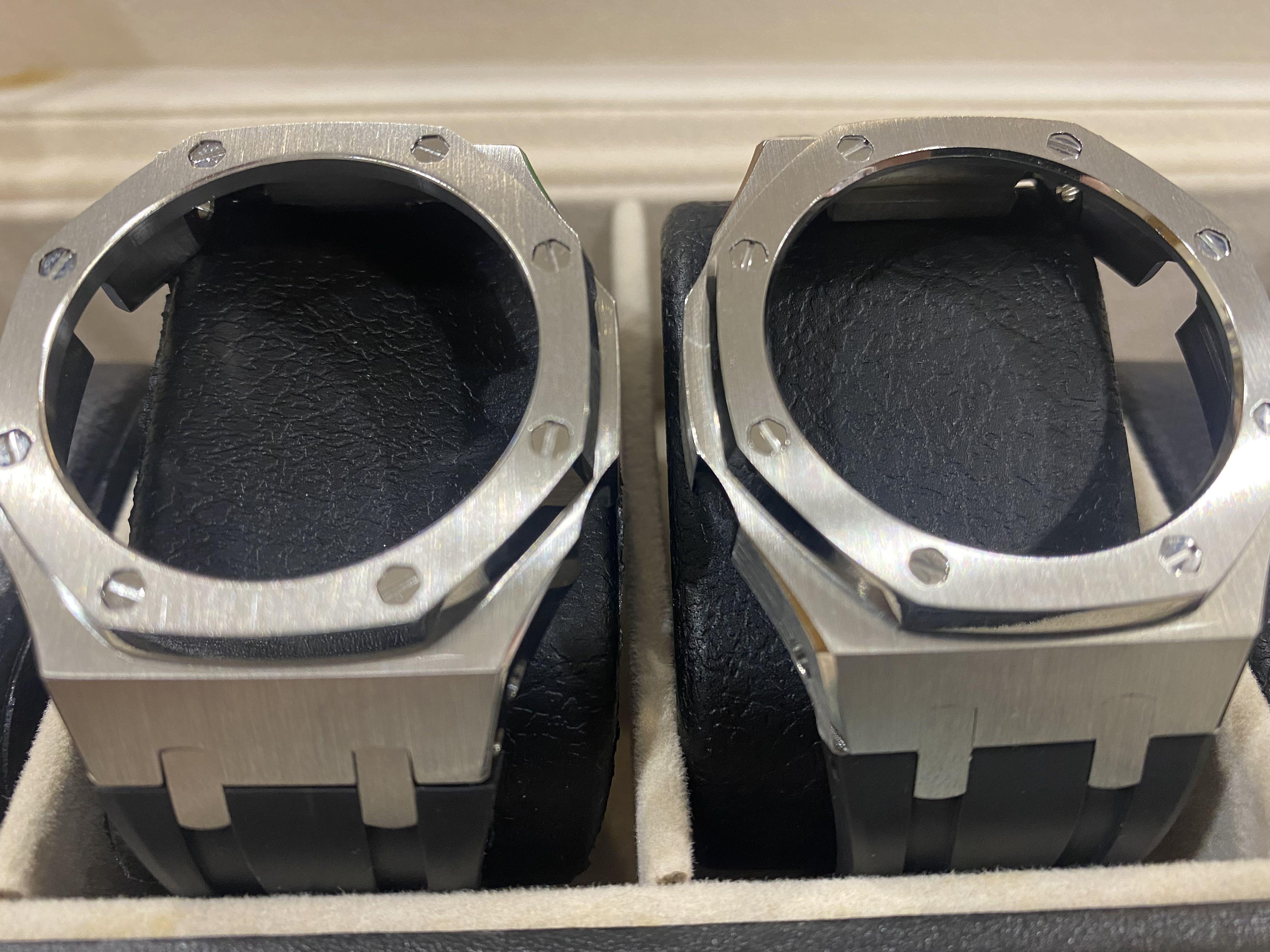 Rubber bezel mod ap Casioak v4 vs v5 case ga2100 ga2110 ga-2100 ga-2110 ...