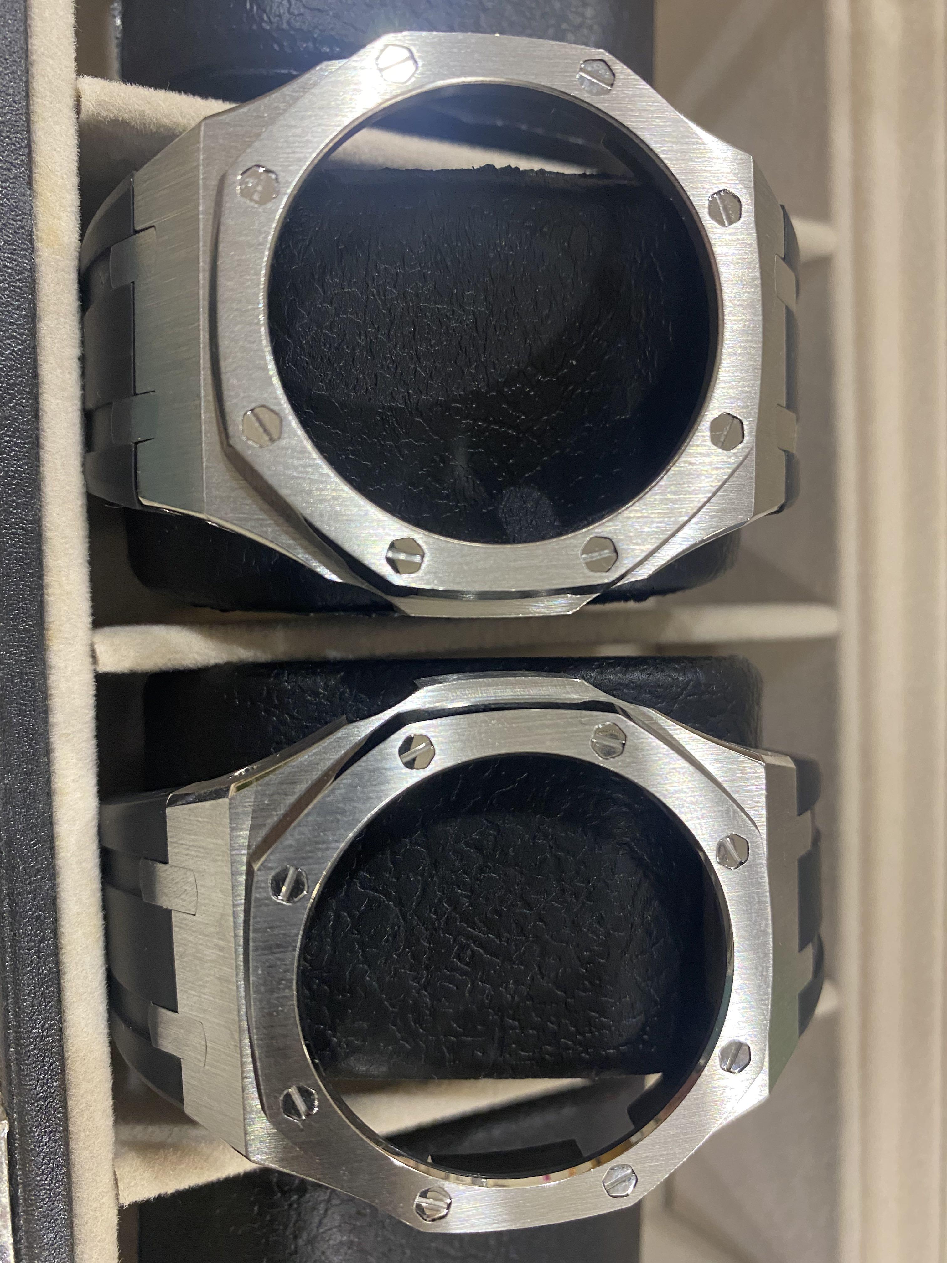 Rubber bezel mod ap Casioak v4 vs v5 case ga2100 ga2110 ga-2100 ga-2110 ...