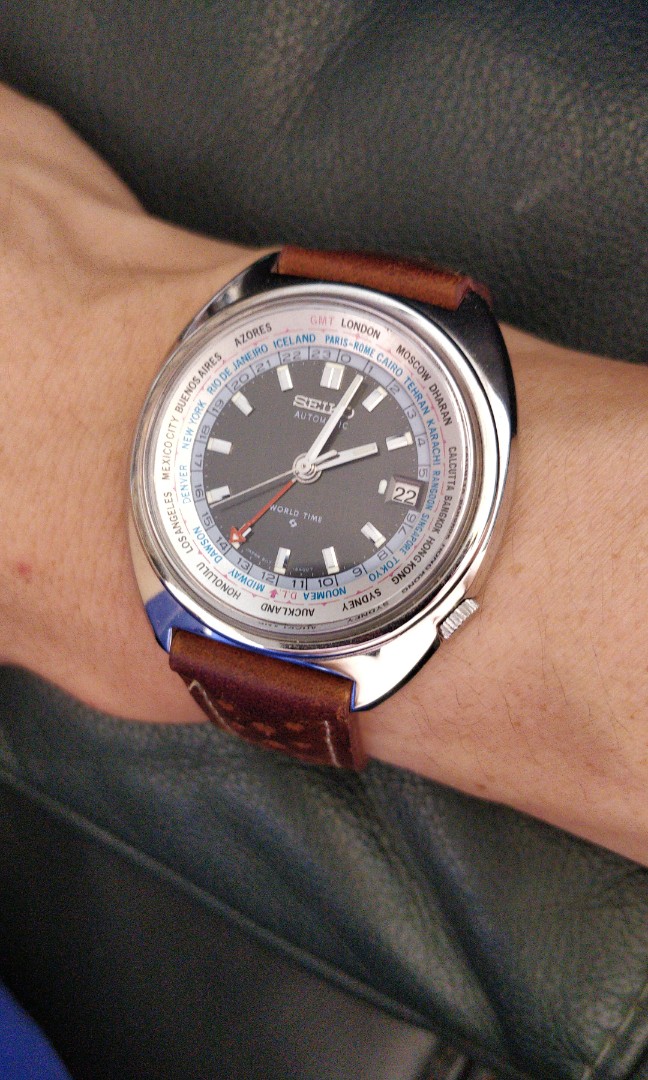 Seiko World Timer 6117-6400, Luxury, Watches on Carousell