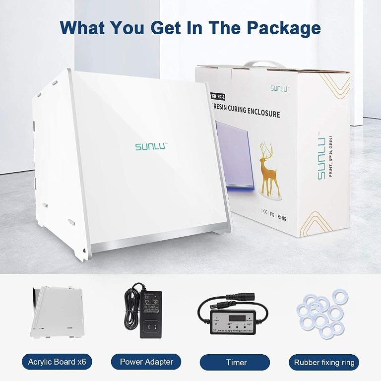 Sunlu UV Curing Box for 3D resin printer., Computers & Tech, Printers ...