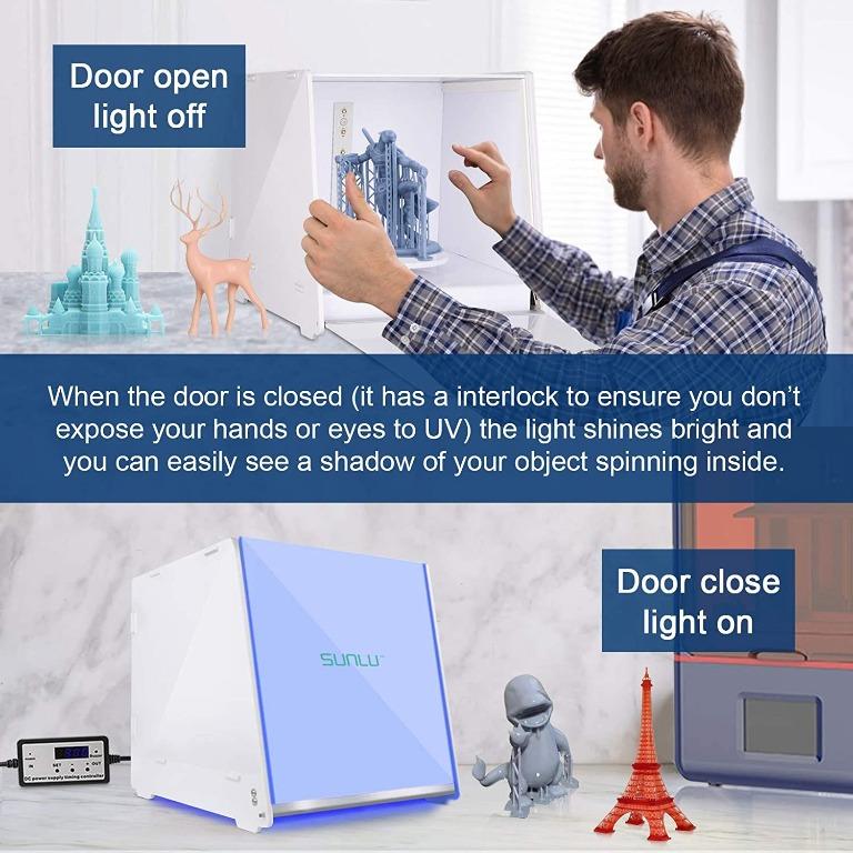 Sunlu UV Curing Box for 3D resin printer., Computers & Tech, Printers ...