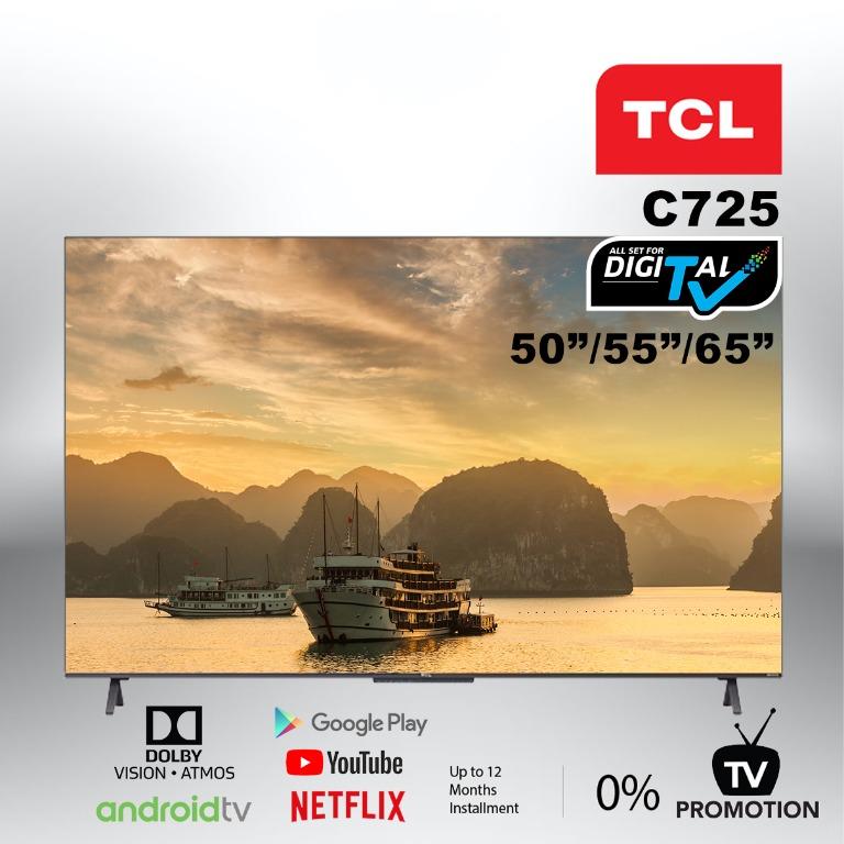 TCL C725 QLED 4K Android Smart TV, TV & Home Appliances, TV ...