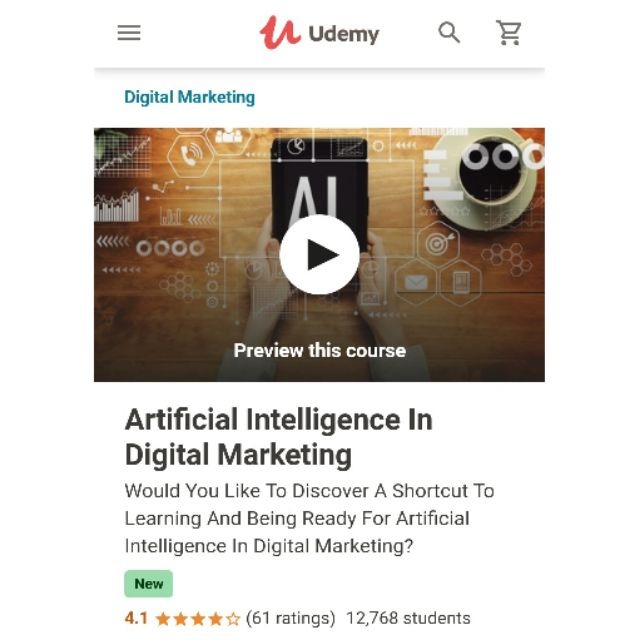 Udemy Course [Artificial Intelligence In Digital Marketing] *LIMITED ...