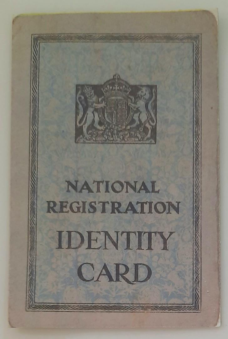 Vintage UK 1943 National Registration IDENTITY CARD, Hobbies & Toys ...