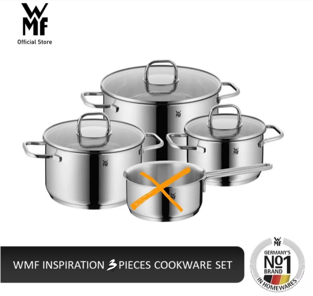 WMF Inspiration 3 Pieces Cookware Set, Furniture & Home Living ...