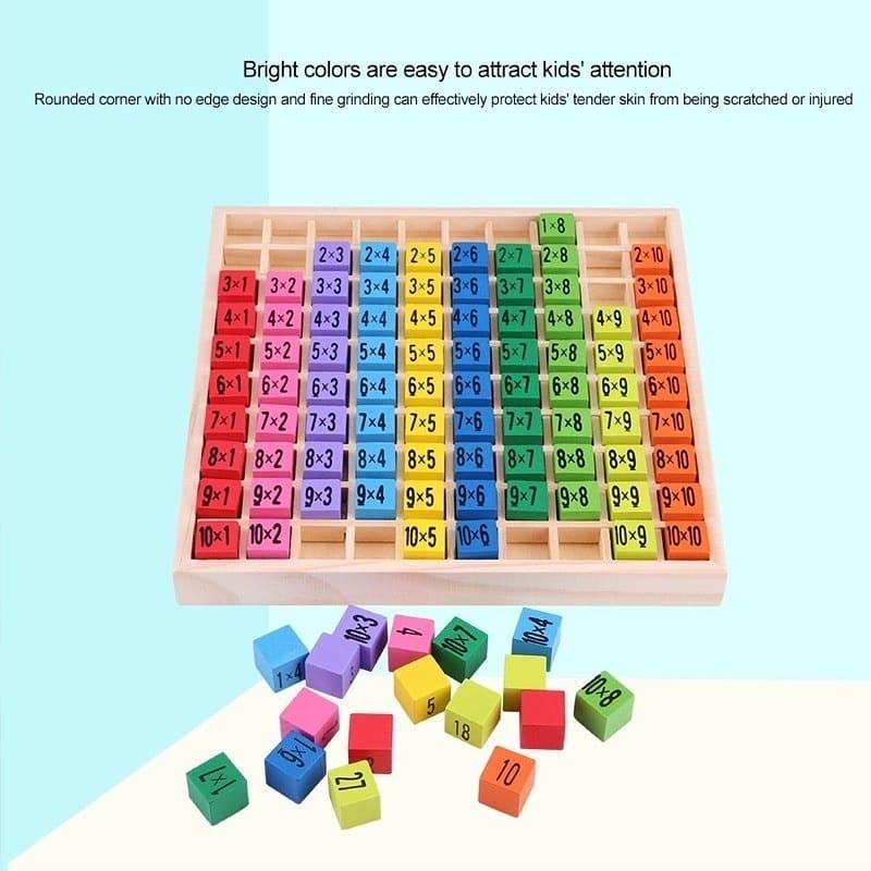 Wooden Multiplication Table Math Educational Toy, Hobbies & Toys, Toys ...