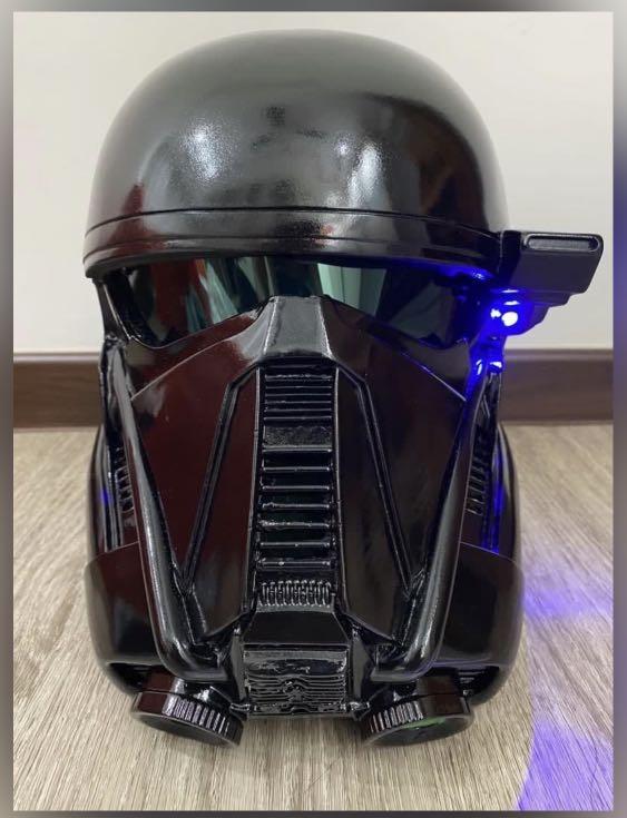 XCOSER Movie Cosplay Helmet Rogue One Death Troopers Helmet Black Resin ...