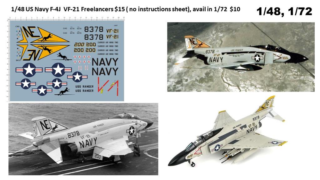 1/72,1/48 US Navy F-4 Phantom II Decals, Hobbies & Toys, Toys & Games ...