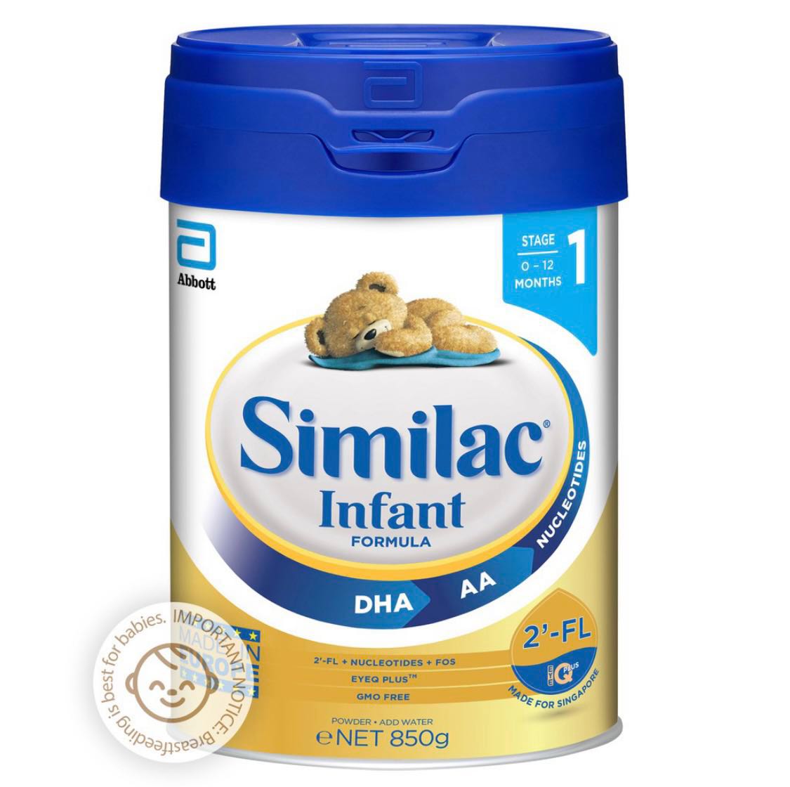Abbott Similac Infant Milk Formula Stage 1 (0-12 months), Babies & Kids ...