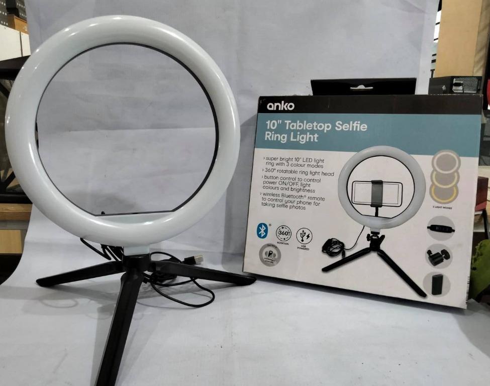 Anko 10" Tabletop Selfie Ring Light, Photography, Photography ...