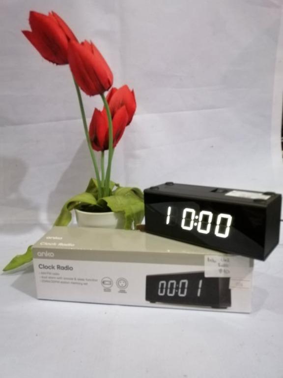 Anko Clock Radio, Furniture & Home Living, Home Decor, Clocks on Carousell