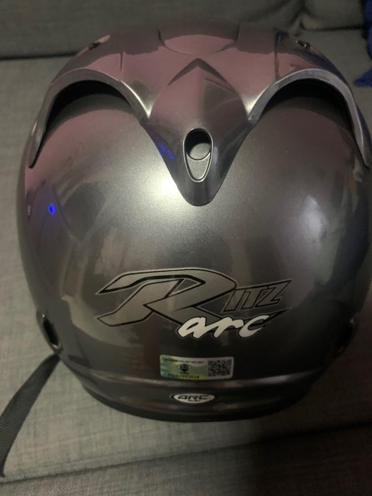 ARC HELMET RITZ ( GREY) SIZE L Size 60, Motorcycles, Motorcycle ...