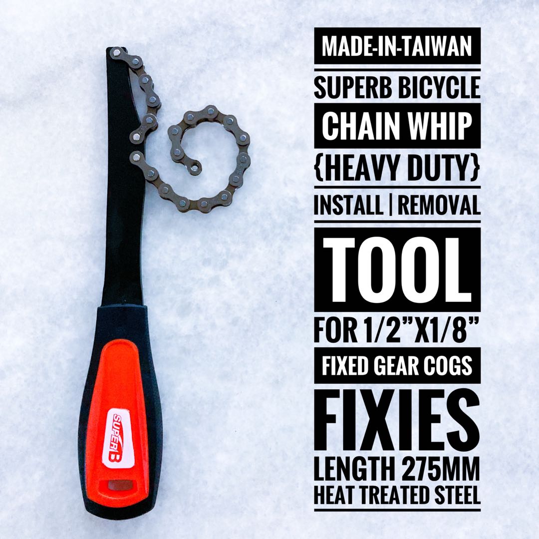 Bicycle Chain Whip - 1/2”x1/8” Fixed Gear Cogs, Sports Equipment ...