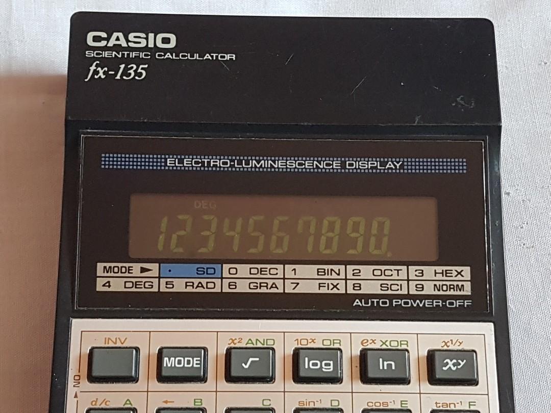 Casio fx-135 Electro-Luminescence Display Scientific Calculator, Mobile ...