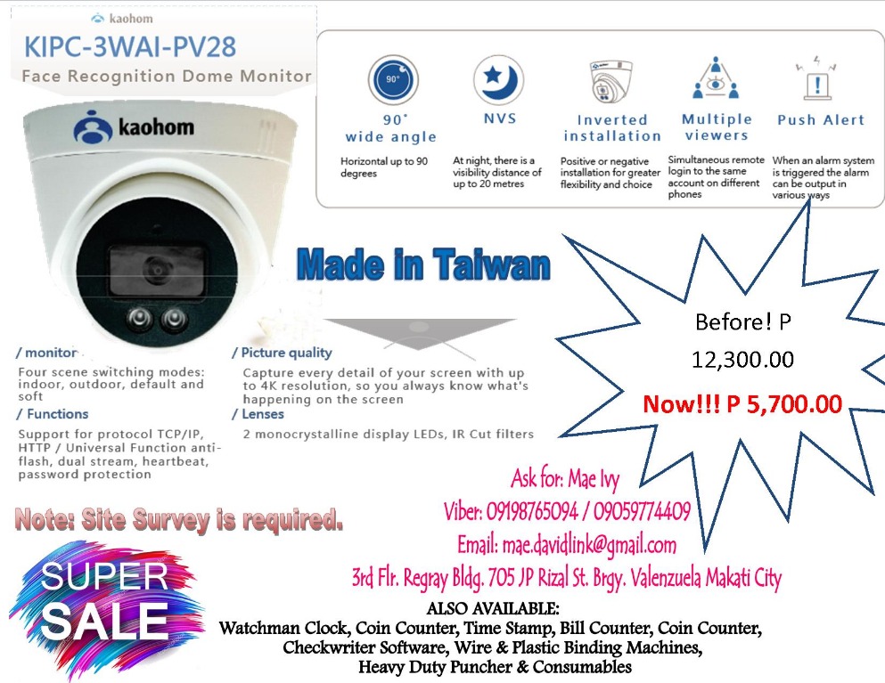 CCTV CAMERAS - TAIWAN MADE, Furniture & Home Living, Security & Locks ...