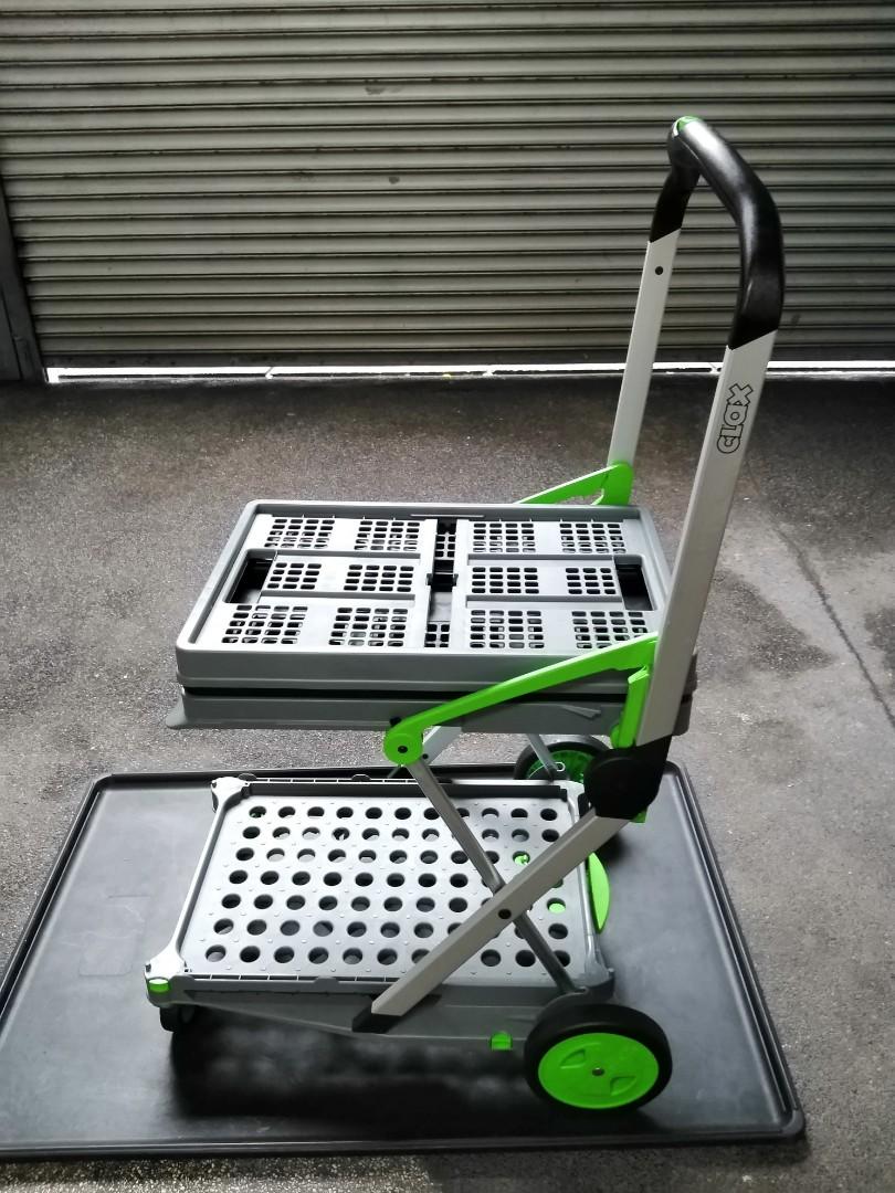 Clax Cart Folding Trolley with Folding Crate, Furniture & Home Living ...
