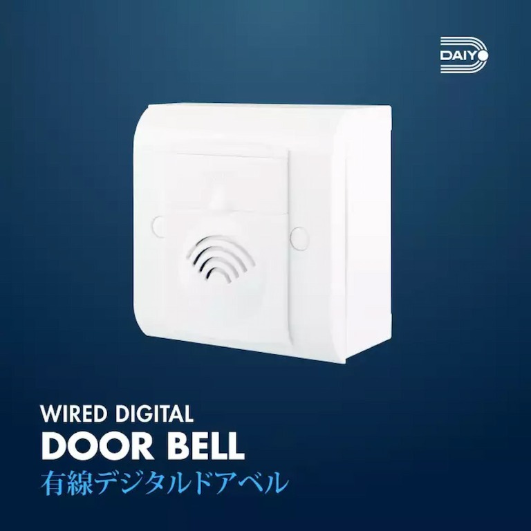 Daiyo DDB 41 Wired + (Mounting Box & Screws) Digital DoorBell HDB BTO ...