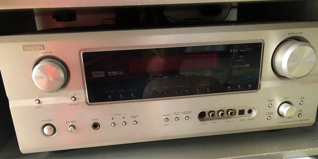 Denon 7.1 Sound System, Center Speaker x 1, TDL Tower Speakers x 2 ...