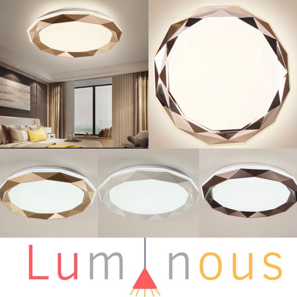 Diamond 2 Led Ceiling Light, Furniture & Home Living, Lighting & Fans ...