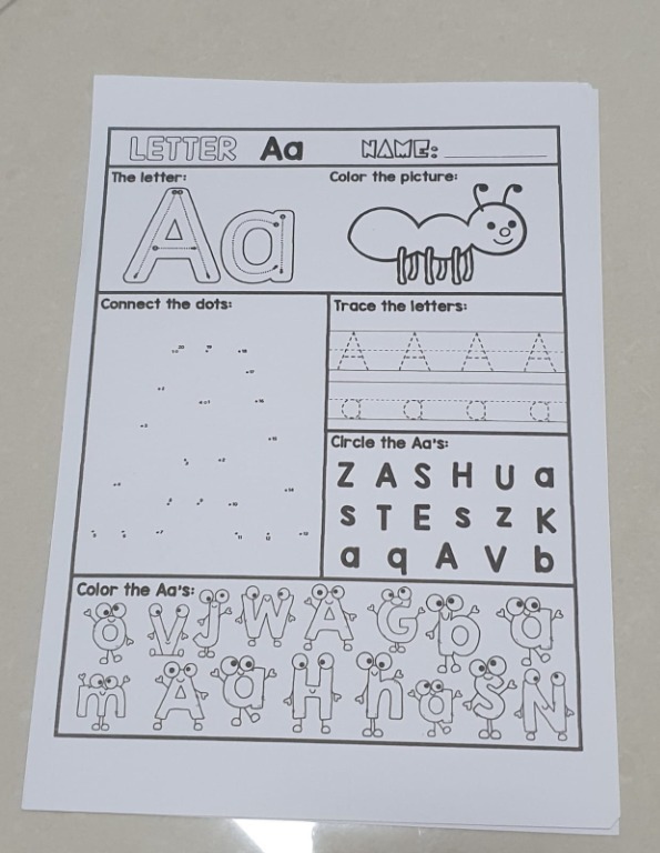 Educational Worksheet Alphabets A - Z with activities tracing and ...