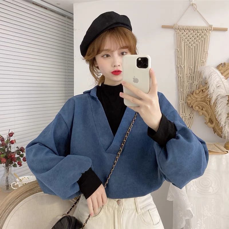 Fake 2 piece top, Women's Fashion, Tops, Longsleeves on Carousell