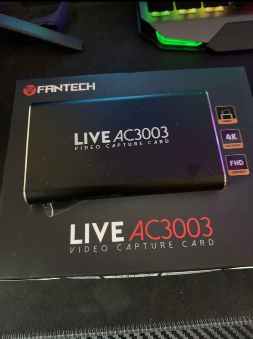 Fantech live ac3003 capture card, Video Gaming, Gaming Accessories ...