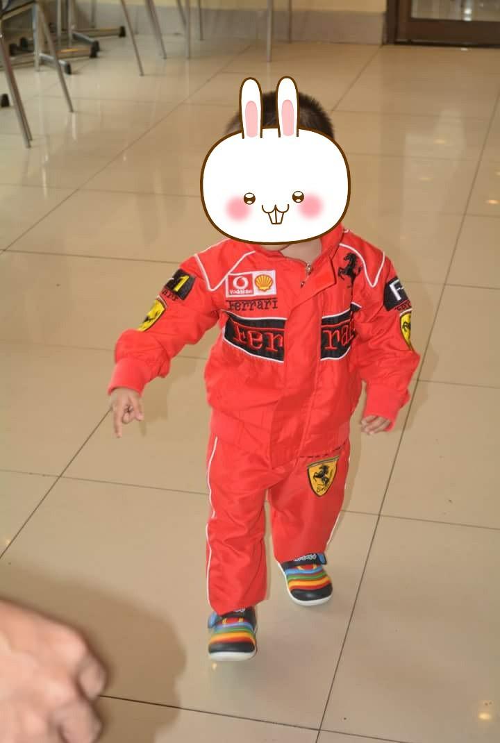 Ferrari car racing costume for kids, Babies & Kids, Babies & Kids ...