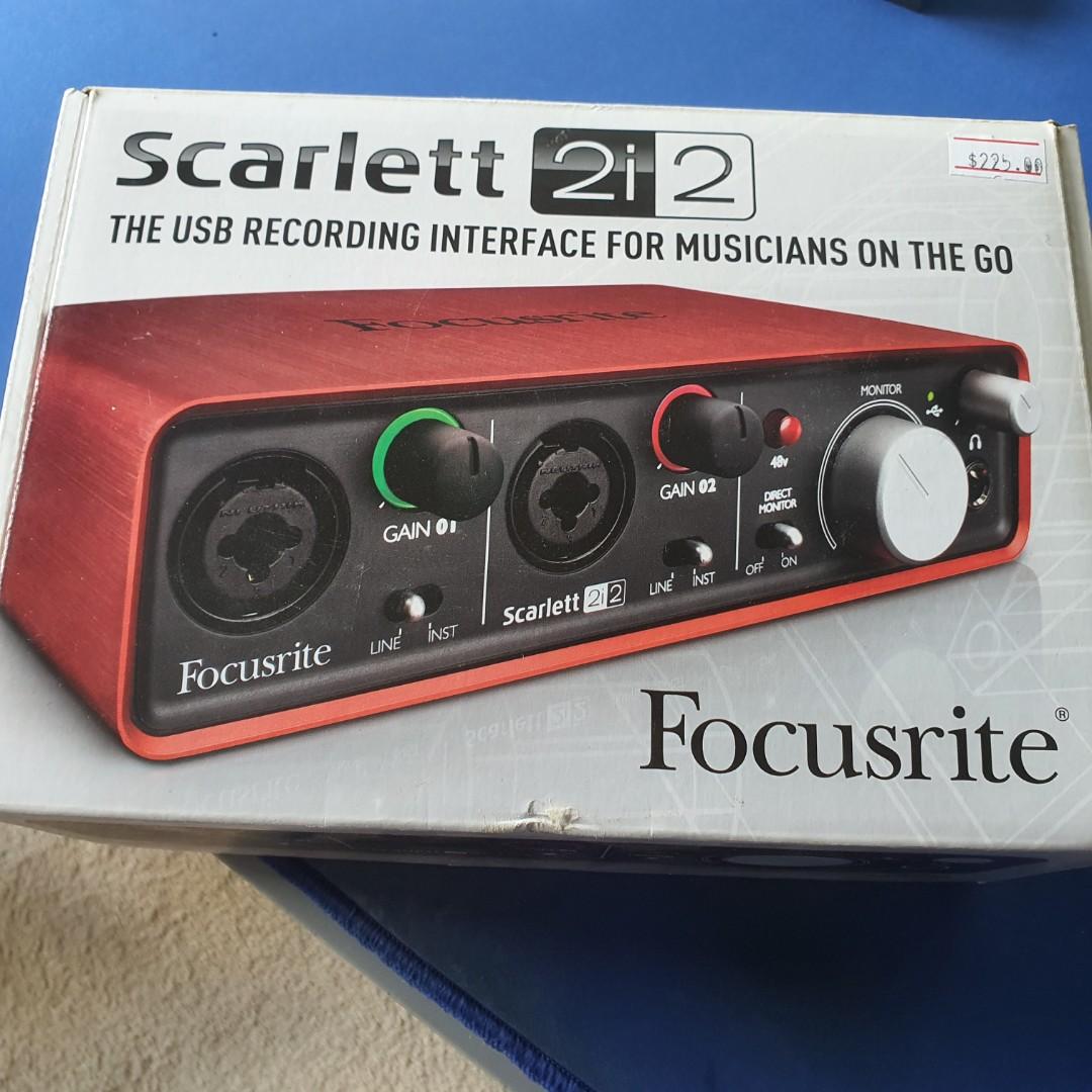 Focusrite scarlett 2i2 gen 1, Hobbies & Toys, Music & Media, Music ...
