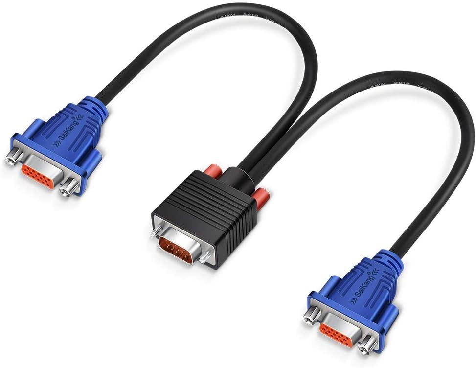 FREE Courier ELUTENG VGA Splitter Cable, VGA Y Splitter Ultra HD 0.3M ...