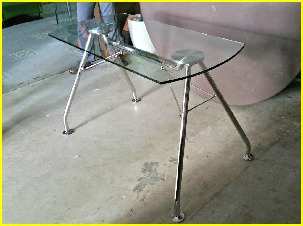 Glass Samall Conference Table, Furniture & Home Living, Furniture ...