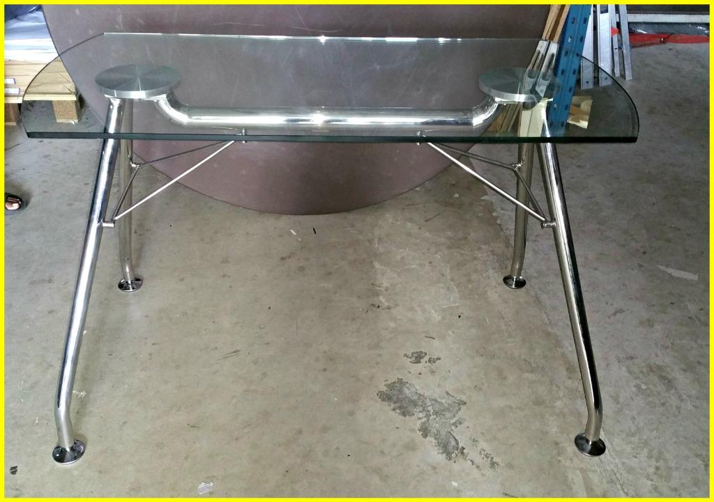 Glass Samall Conference Table, Furniture & Home Living, Furniture ...