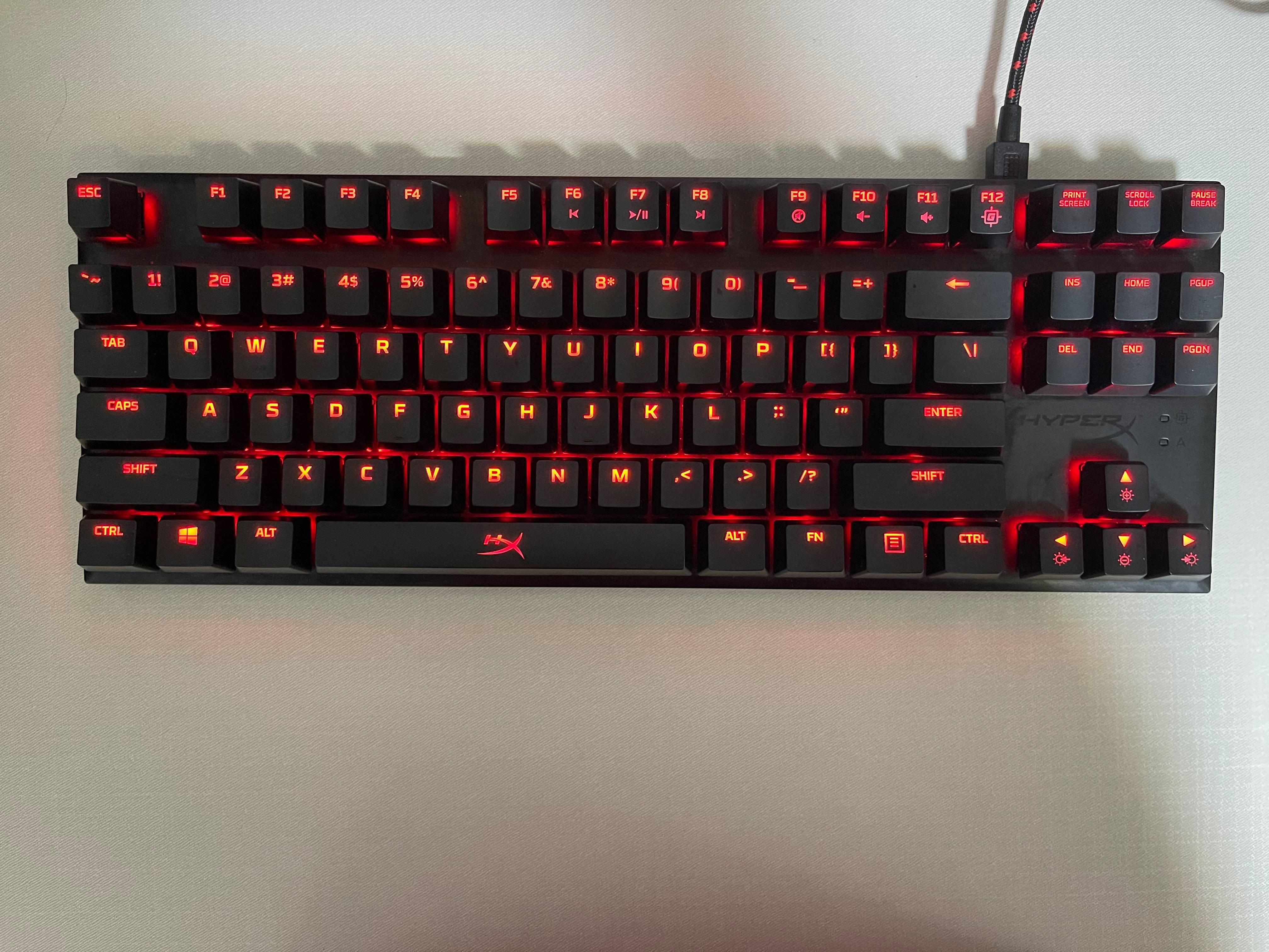 Hyper x alloy FPS pro mechanical keyboard with lubed stabilizers ...