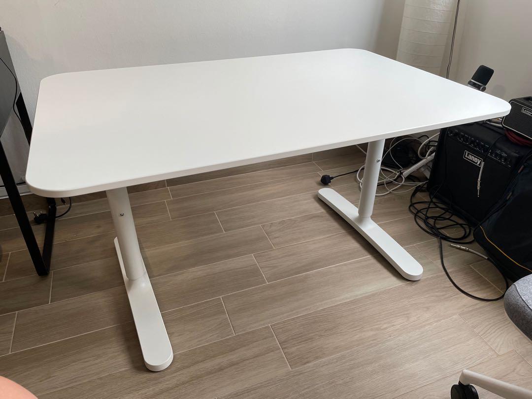 IKEA desk - BEKANT white, Furniture & Home Living, Furniture, Tables ...